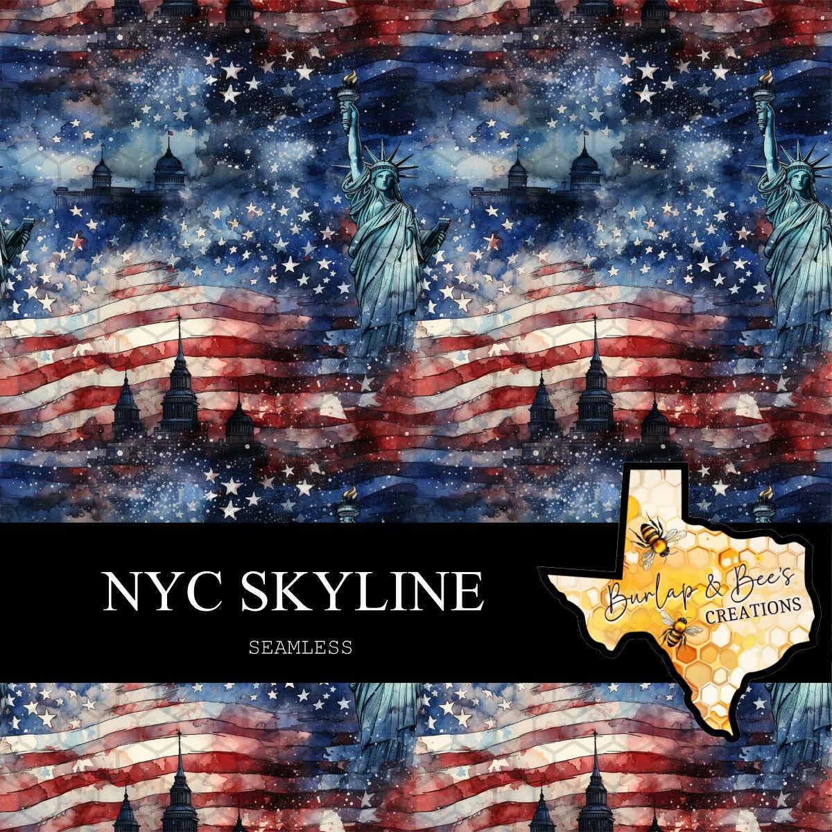 NYC SKYLINE | BURLAP & BEE'S CREATIONS