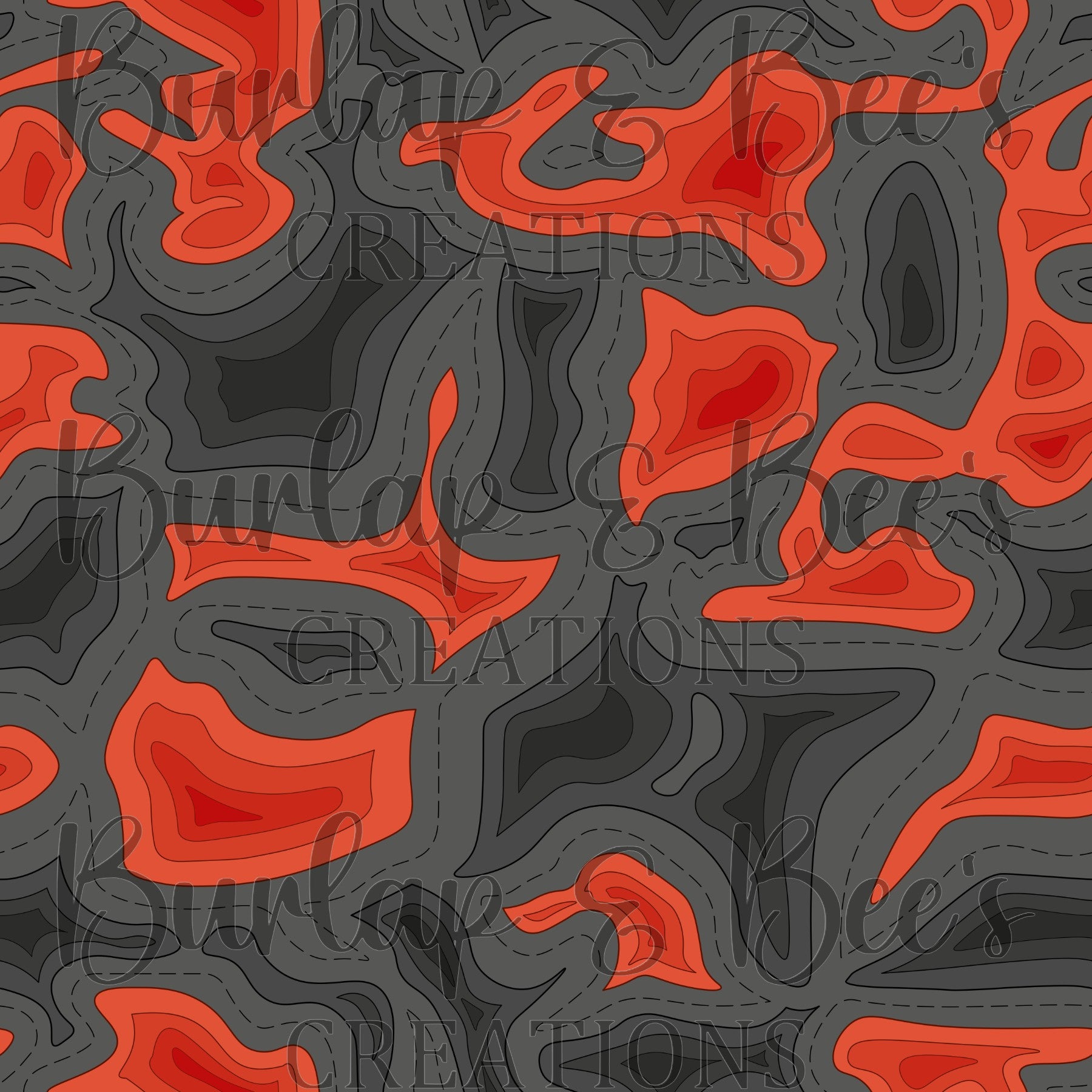 Topographic Map Vinyl | BURLAP & BEE'S CREATIONS